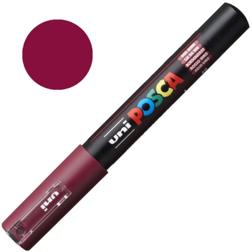 Marker POSCA PC-1M 0.7 mm 60 Red Wine - Storm Sklep Plastyczny