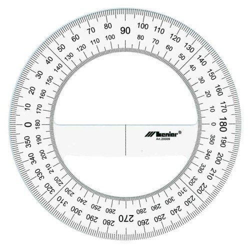 Kątomierz szkolny 360 stopni 150 mm 21009 - Storm Plastyczny