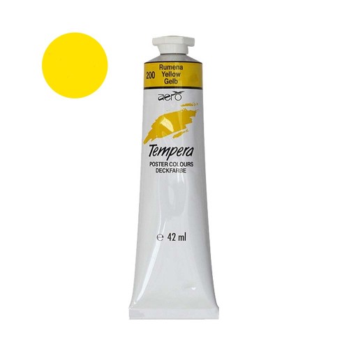 Farba tempera Aero 42ml - 200 Yellow - Storm Plastyczny