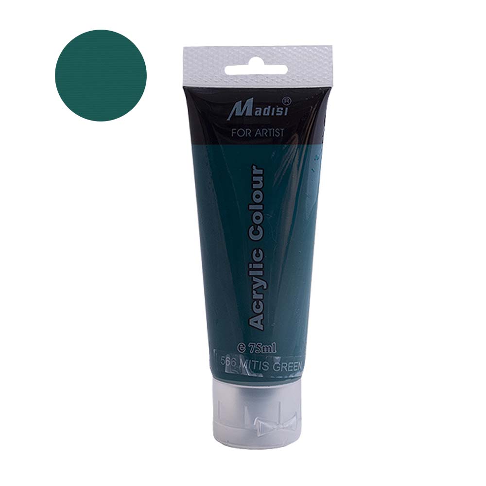 Farba akrylowa Madisi 75 ml - 566 Mitis green - Storm Plastyczny