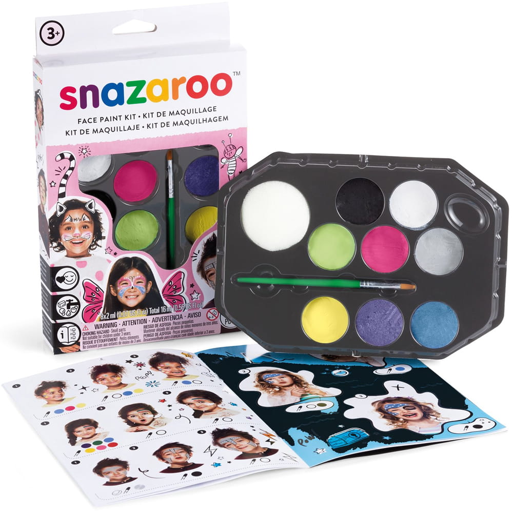 Snazaroo zestaw dla Dziewczynek 8x2 ml - Storm Plastyczny