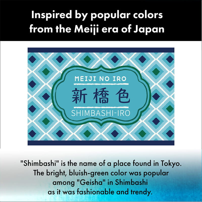 Atrament Kuretake Meiji No Iro 21 ml - 533 shimbashi-iro - Storm Plastyczny