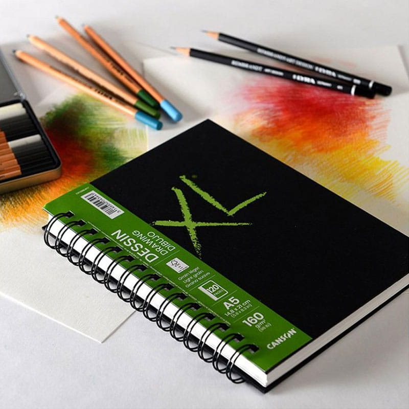 Sketch book na spirali XL Drawing Canson - A4, 160 g, 120 ark. - Storm ...
